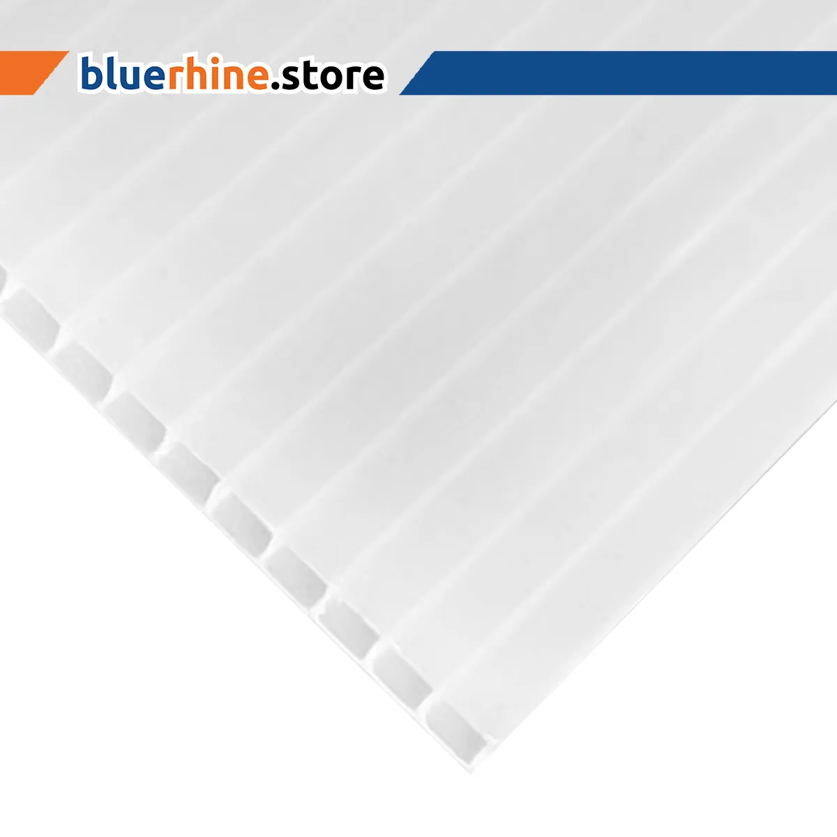 Buy Twin wall Polycarbonate White 6 mm x 2100 mm x 5800 mm Both Sides ...
