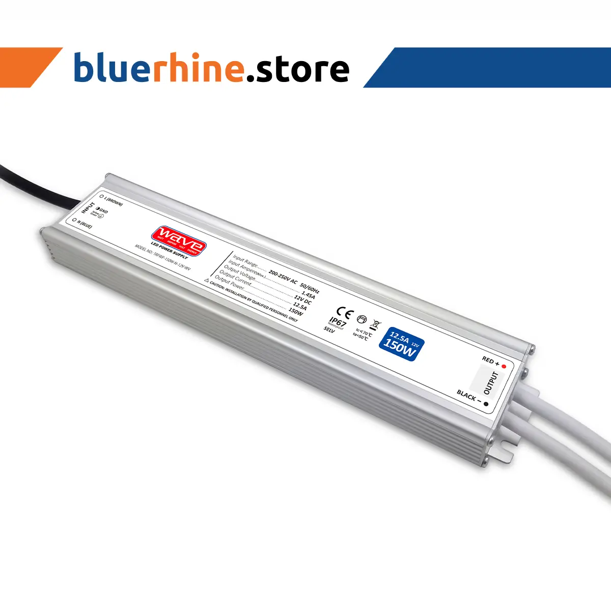 Buy Wave LED Transformer - 150W - 12V - Waterproof Online in Dubai, UAE ...